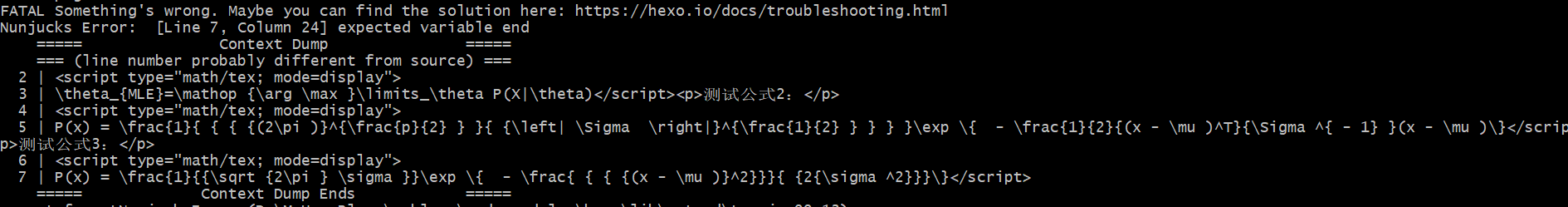 hexo复杂latex公式无法显示问题 | AYZP